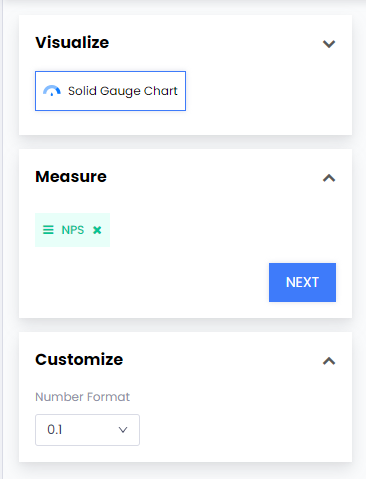 Solid Gauge Chart in Reports