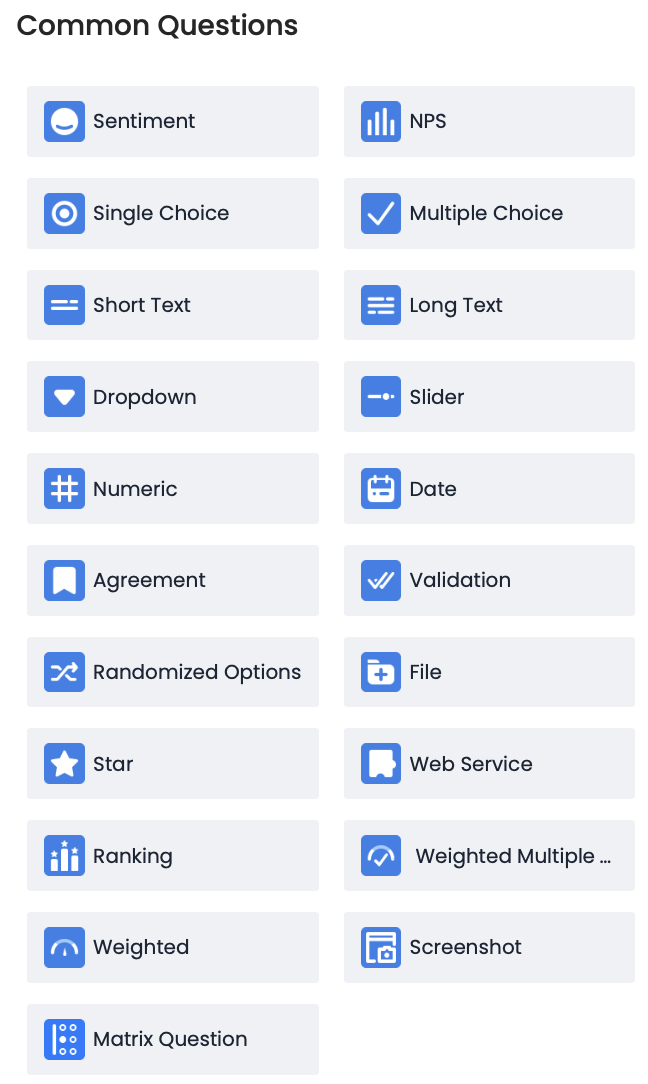 Dropdown Question Type
