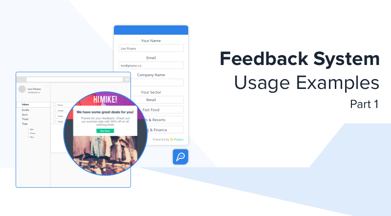 Feedback System Usage Examples Part 1 | Pisano Academy
