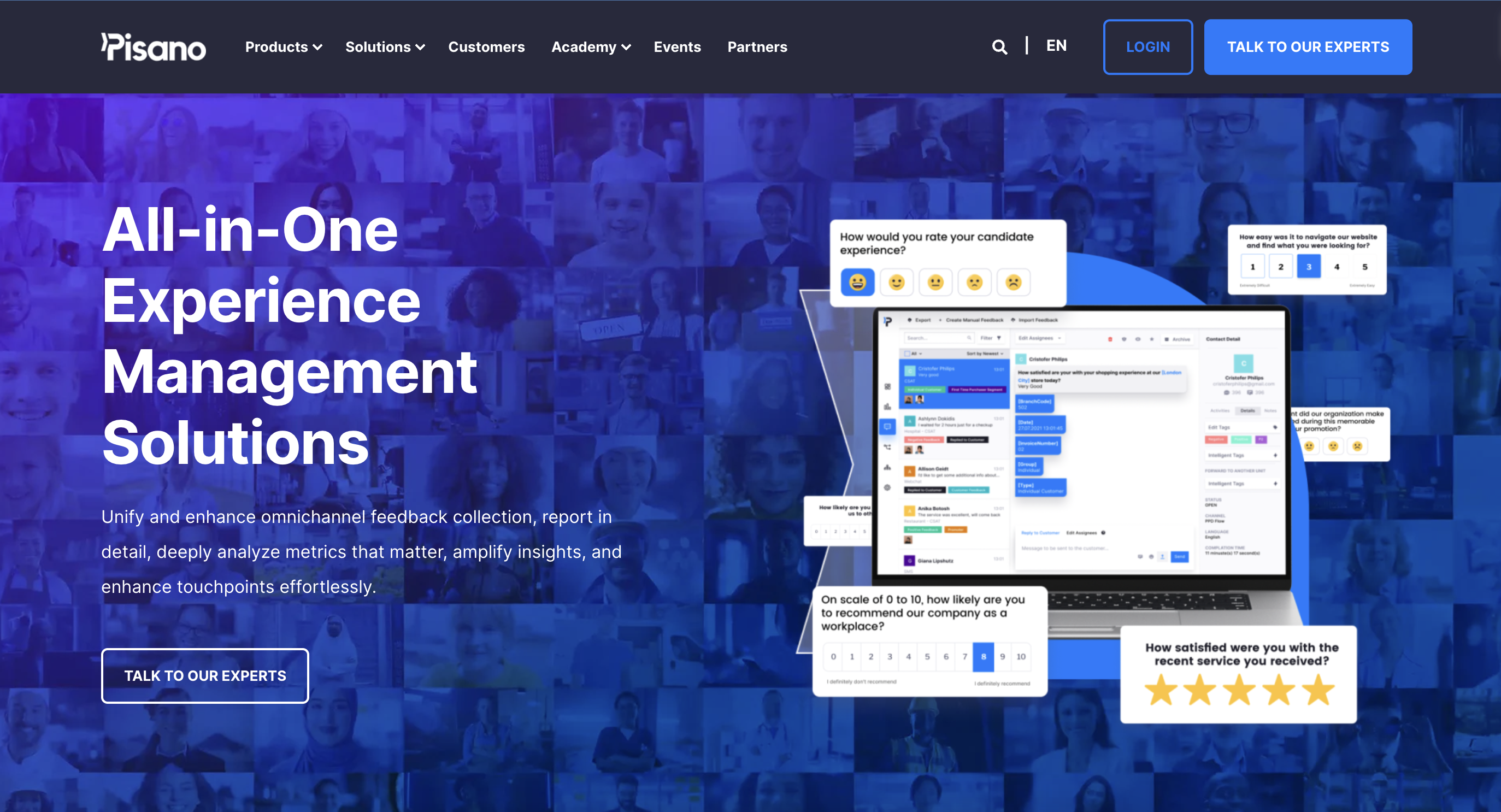 Pisano | All-in-One Experience Management Solutions