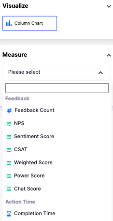 Column Chart in Reports